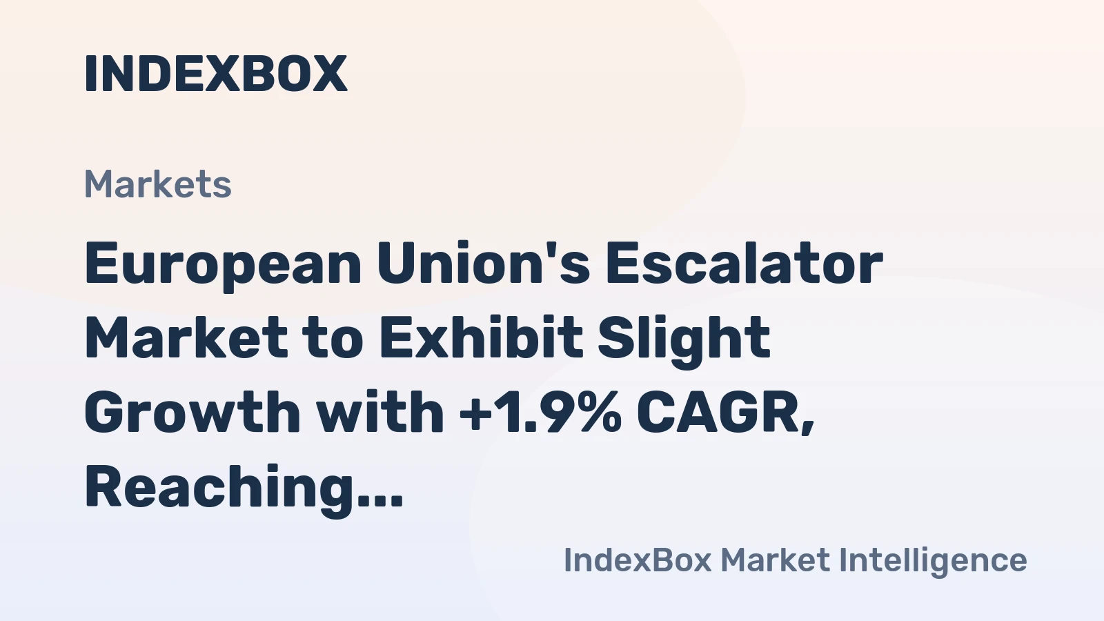 European Union's Escalator Market to Exhibit Slight Growth with +1.9% CAGR, Reaching 9.1K Units by 2035