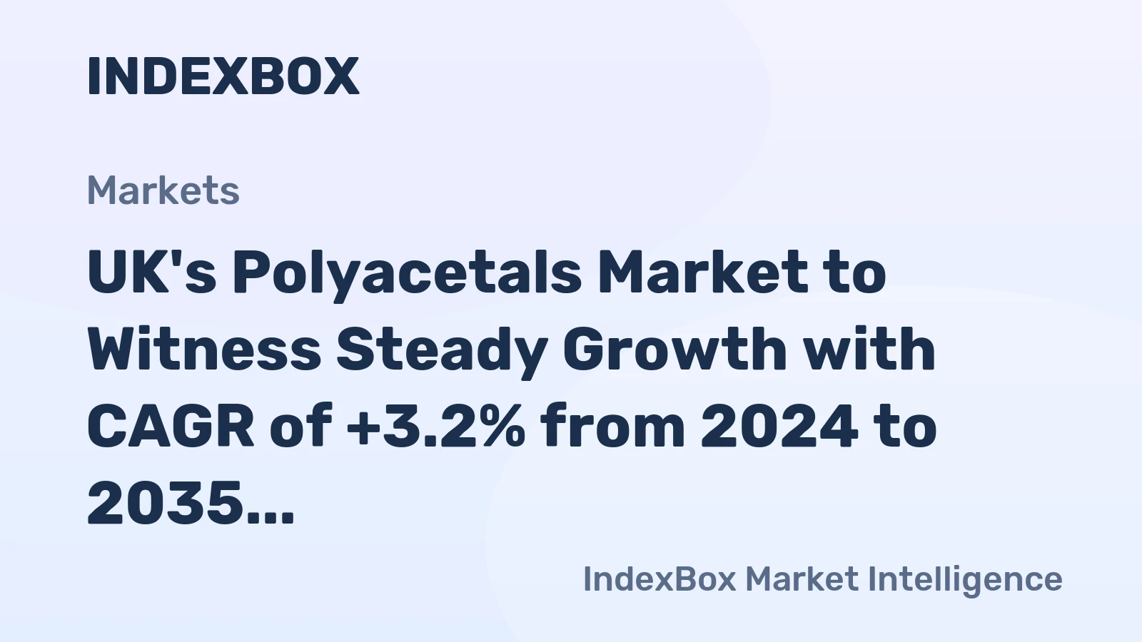 UK's Polyacetals Market to Witness Steady Growth with CAGR of +3.2% from 2024 to 2035