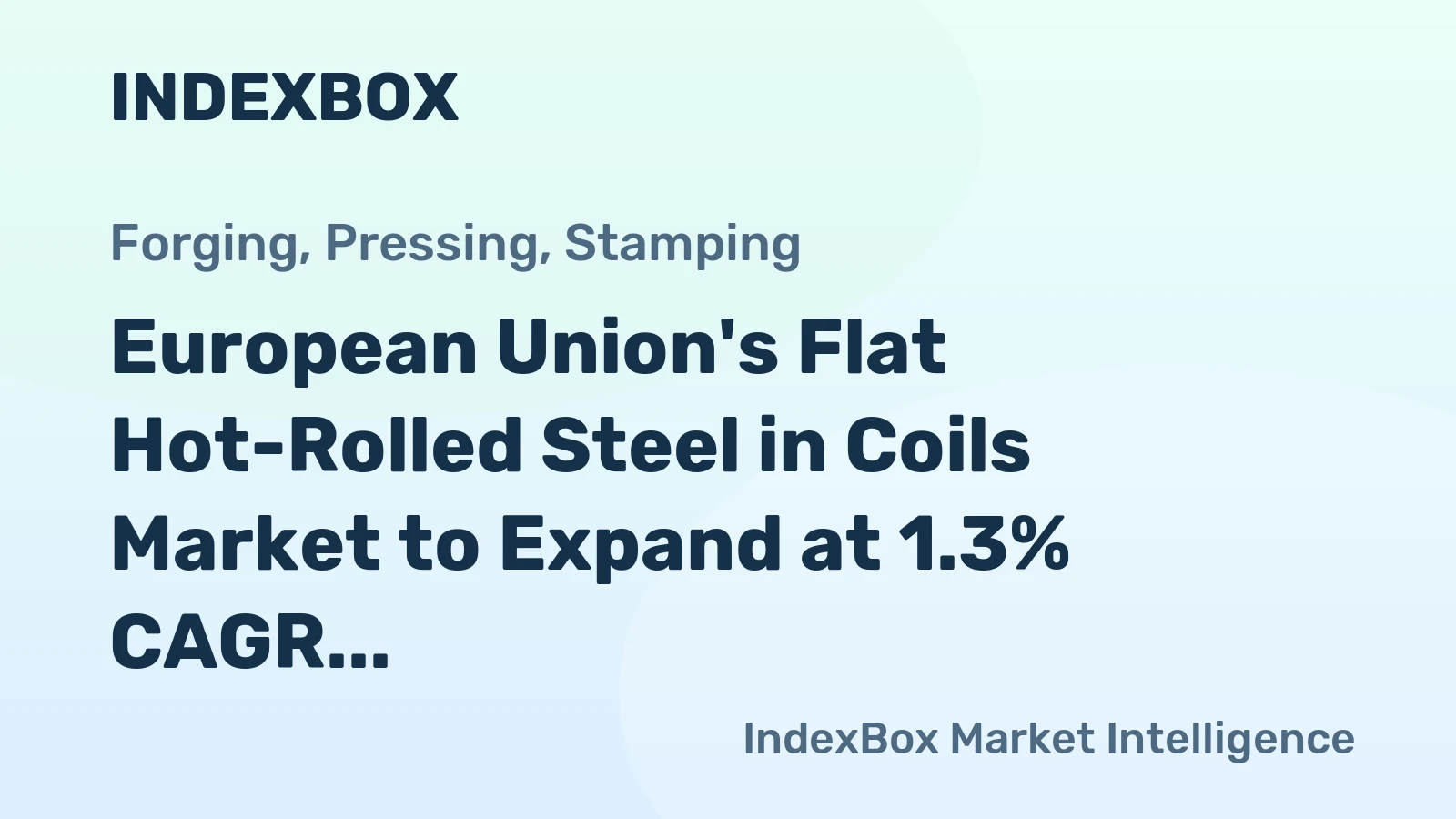 European Union's Flat Hot-Rolled Steel in Coils Market to Expand at 1.3% CAGR, Reaching 38M Tons by 2035