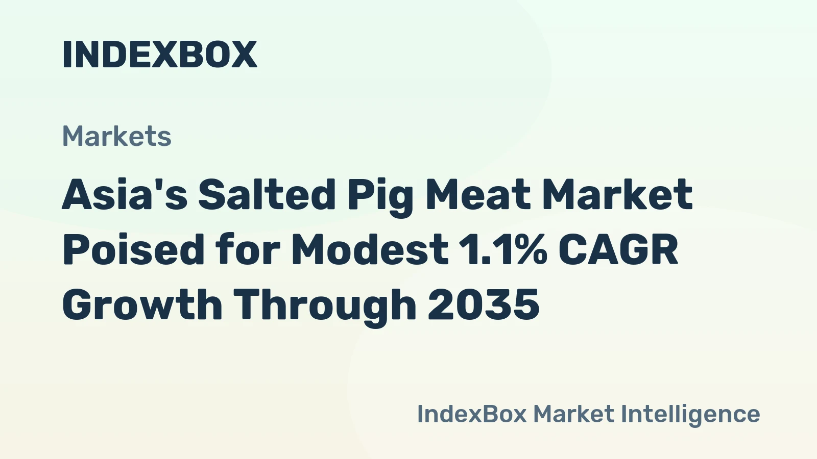 Asia's Salted Pig Meat Market Poised for Modest 1.1% CAGR Growth Through 2035