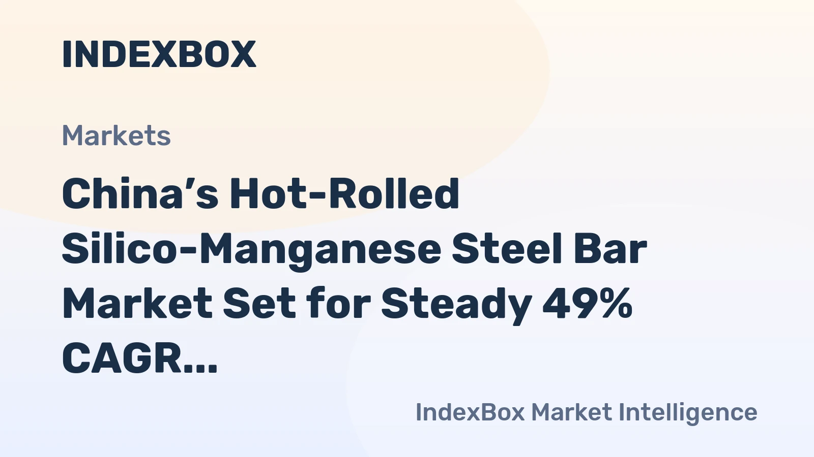 China’s Hot-Rolled Silico-Manganese Steel Bar Market Set for Steady 49% CAGR Growth