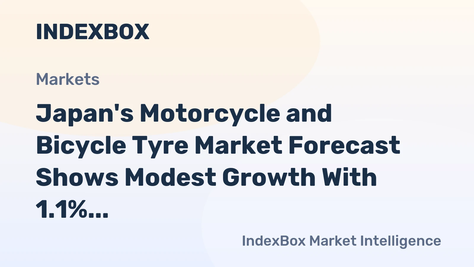 Japan's Motorcycle and Bicycle Tyre Market Forecast Shows Modest Growth With 1.1% CAGR in Value