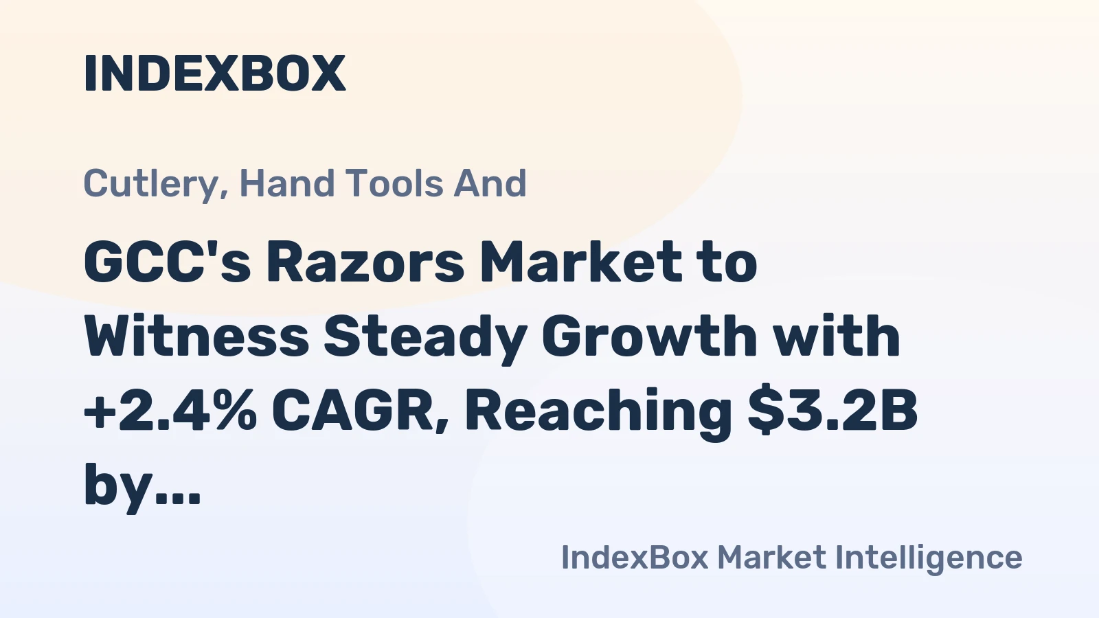 GCC's Razors Market to Witness Steady Growth with +2.4% CAGR, Reaching $3.2B by 2035