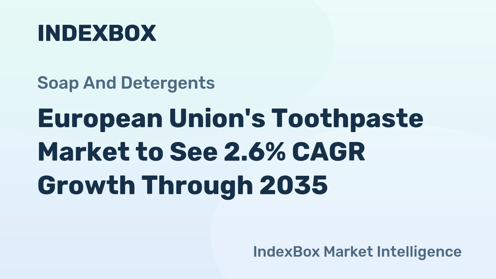 European Union's Toothpaste Market to See 2.6% CAGR Growth Through 2035