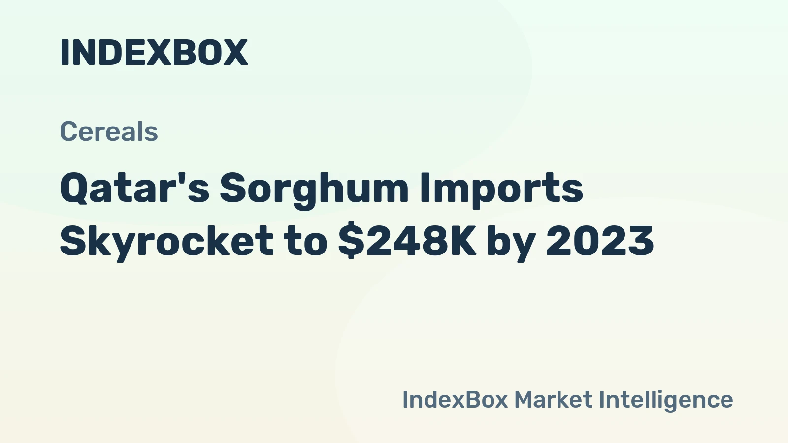 Qatar's Sorghum Imports Skyrocket to $248K by 2023