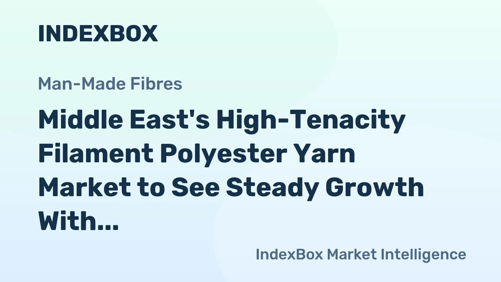 Middle East's High-Tenacity Filament Polyester Yarn Market to See Steady Growth With 2.7% CAGR Through 2035