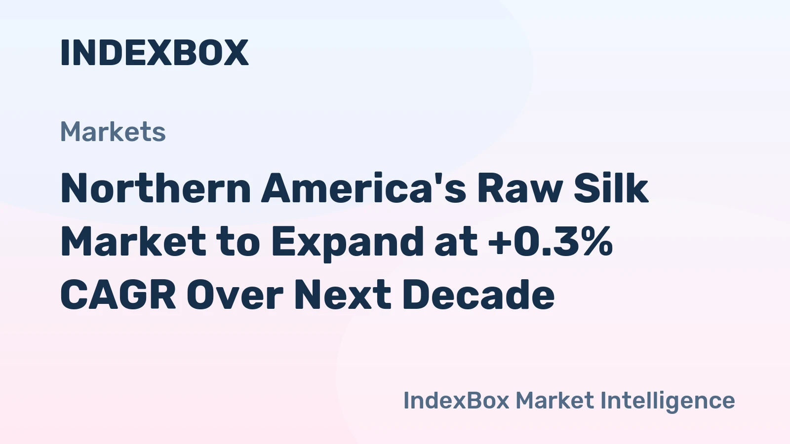 Northern America's Raw Silk Market to Expand at +0.3% CAGR Over Next Decade