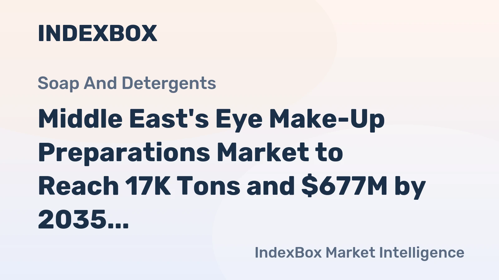 Middle East's Eye Make-Up Preparations Market to Reach 17K Tons and $677M by 2035