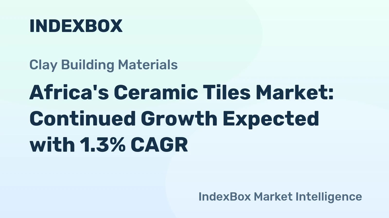Africa's Ceramic Tiles Market: Continued Growth Expected with 1.3% CAGR