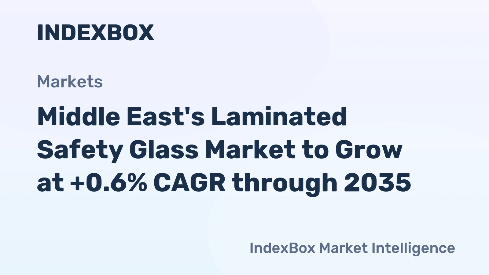 Middle East's Laminated Safety Glass Market to Grow at +0.6% CAGR through 2035