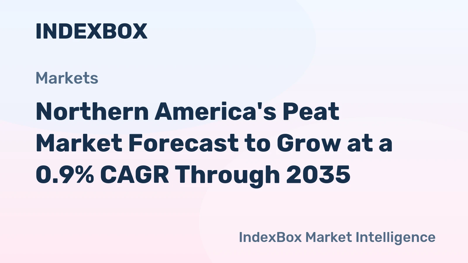 Northern America's Peat Market Forecast to Grow at a 0.9% CAGR Through 2035