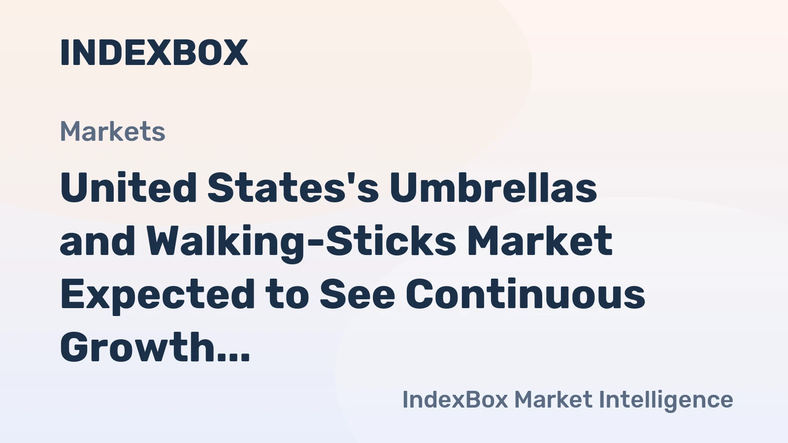 United States's Umbrellas and Walking-Sticks Market Expected to See Continuous Growth with a CAGR of +1.6% from 2024 to 2035