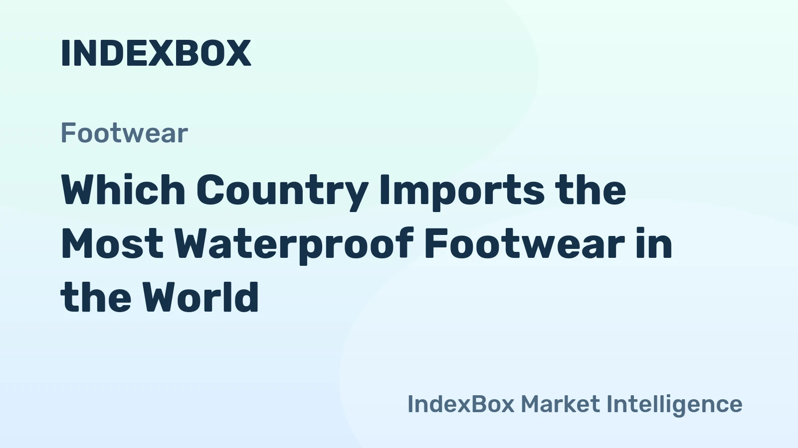 Which Country Imports the Most Waterproof Footwear in the World?