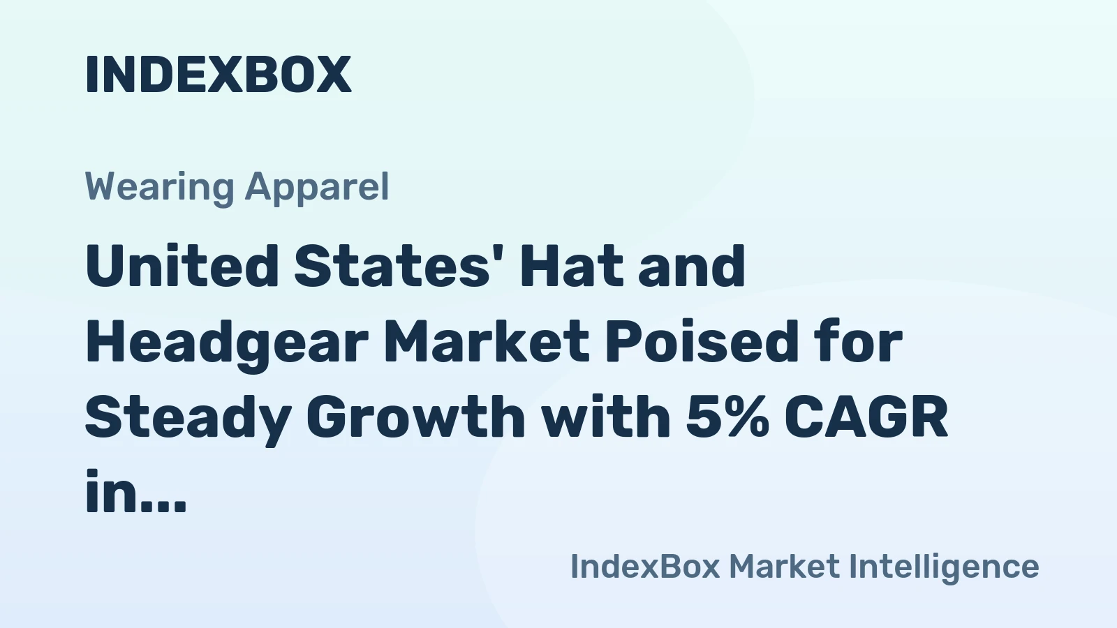 United States' Hat and Headgear Market Poised for Steady Growth with 5% CAGR in Value Through 2035