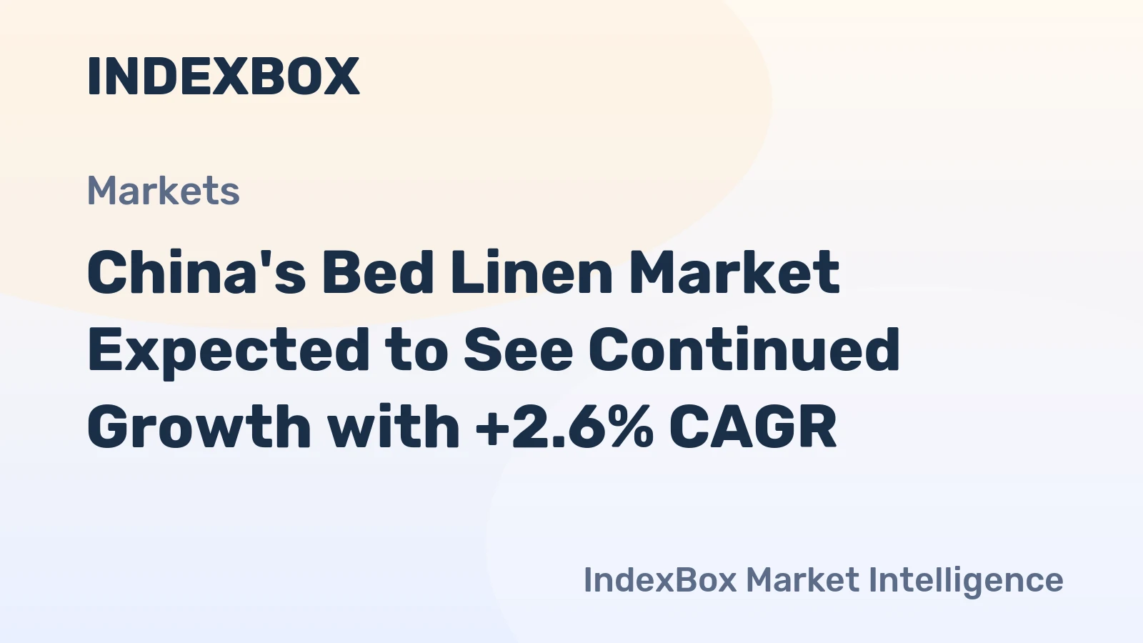 China's Bed Linen Market Expected to See Continued Growth with +2.6% CAGR