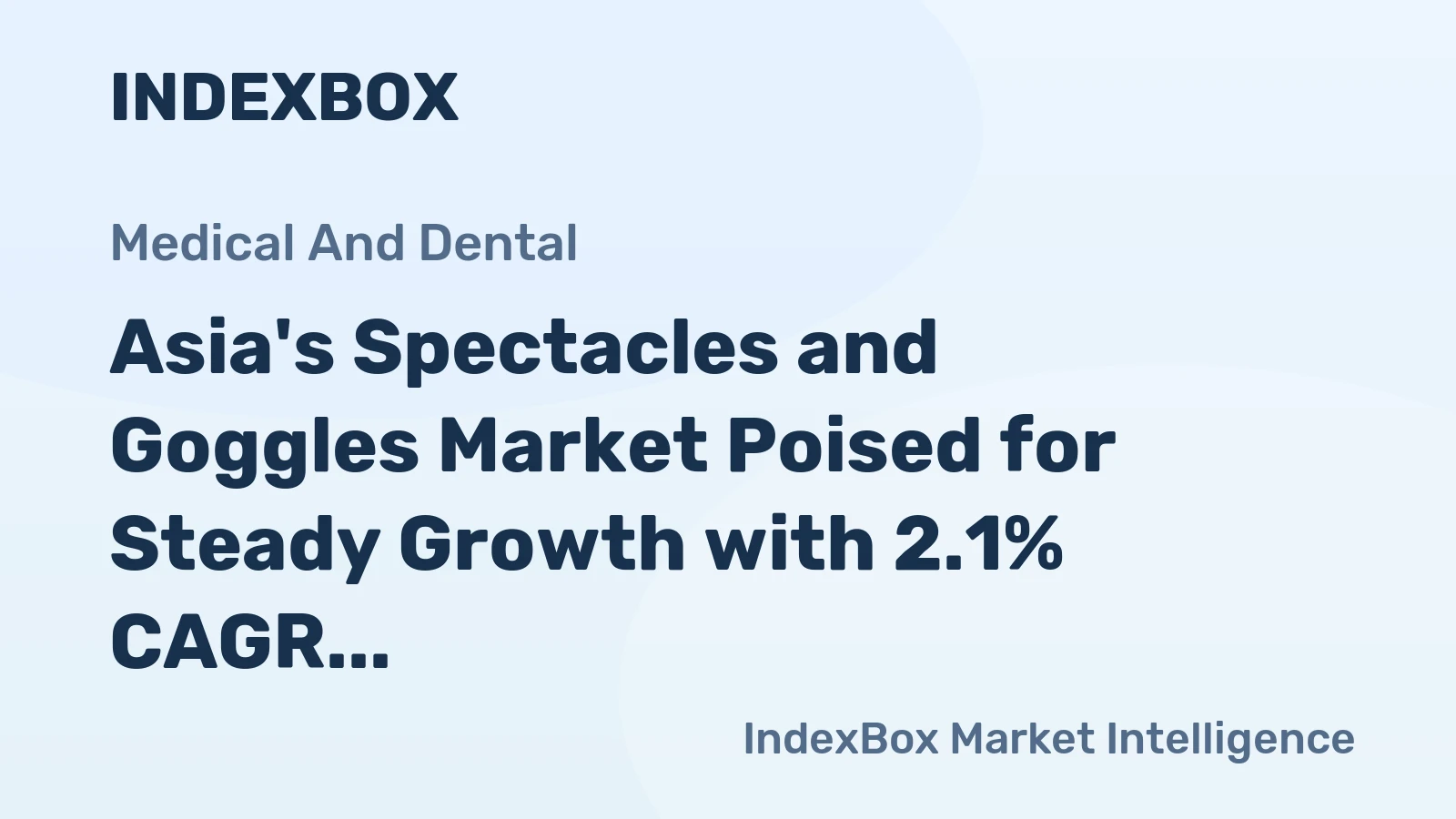 Asia's Spectacles and Goggles Market Poised for Steady Growth with 2.1% CAGR to 2035