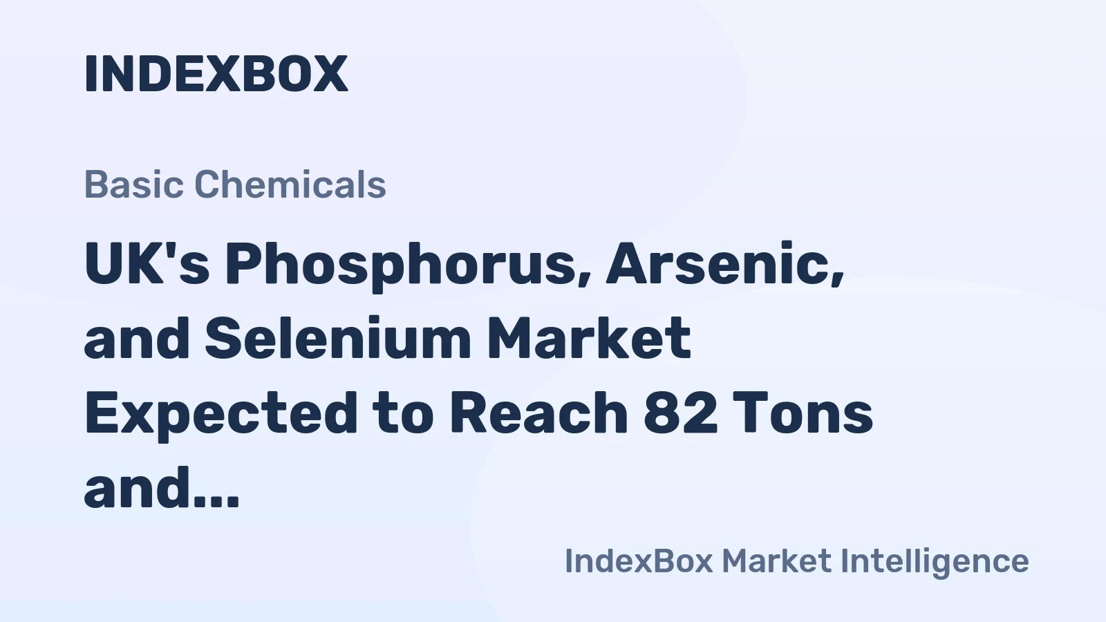 UK's Phosphorus, Arsenic, and Selenium Market Expected to Reach 82 Tons and $1.2M by 2035