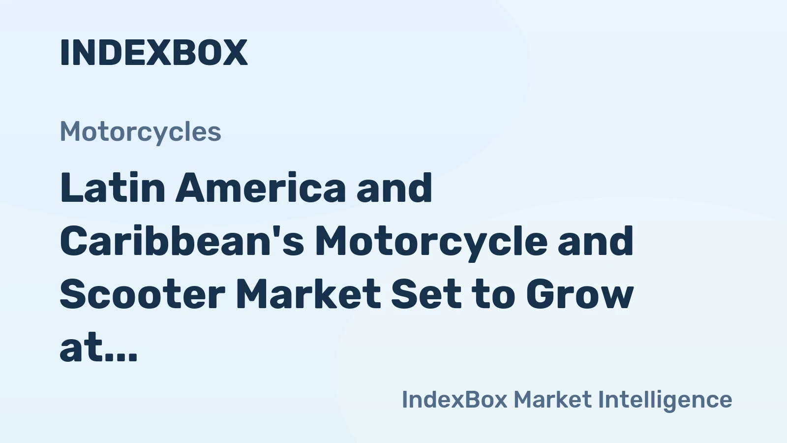 Latin America and Caribbean's Motorcycle and Scooter Market Set to Grow at 0.9% CAGR, Reaching $8.2B by 2035