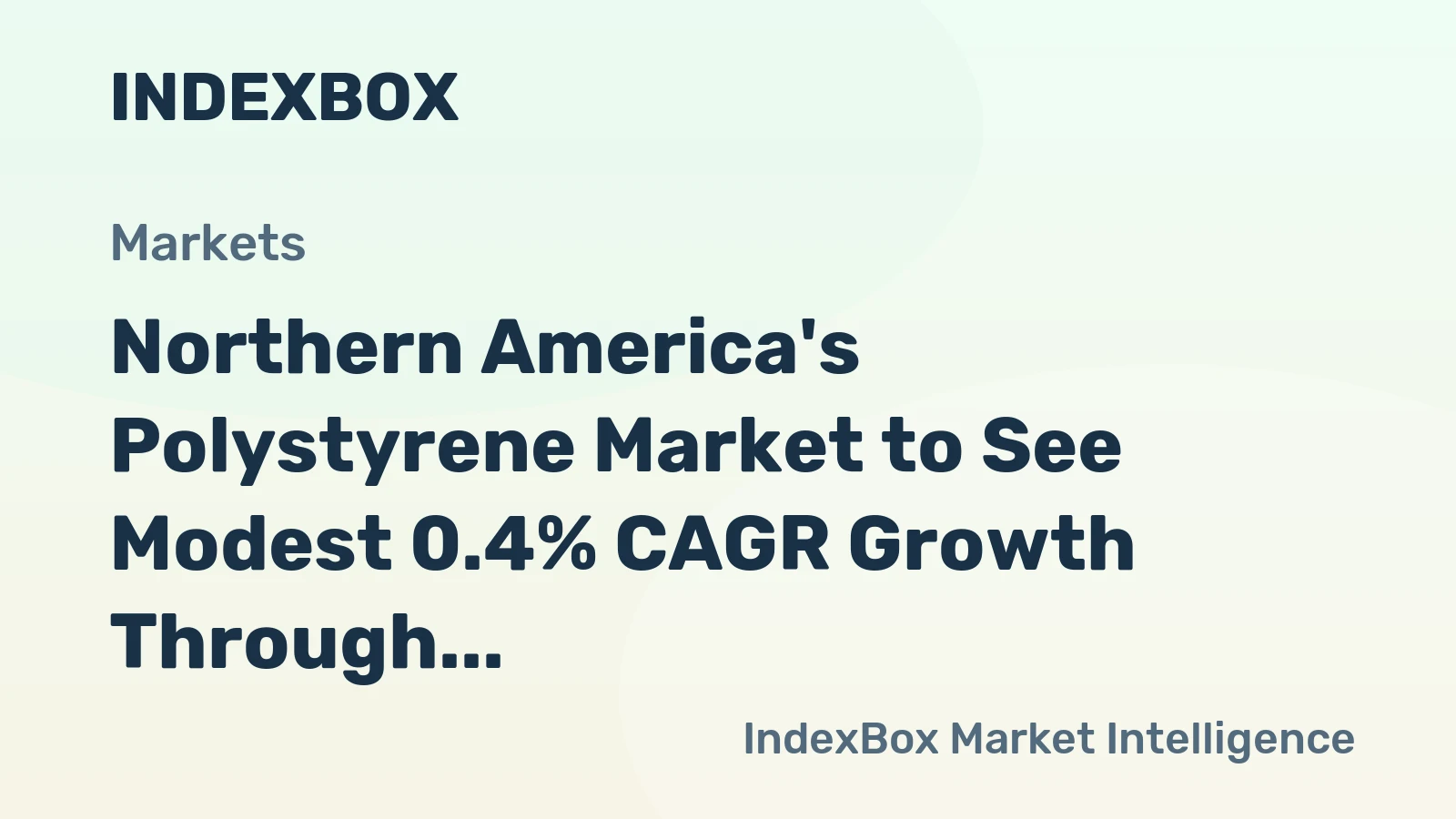 Northern America's Polystyrene Market to See Modest 0.4% CAGR Growth Through 2035
