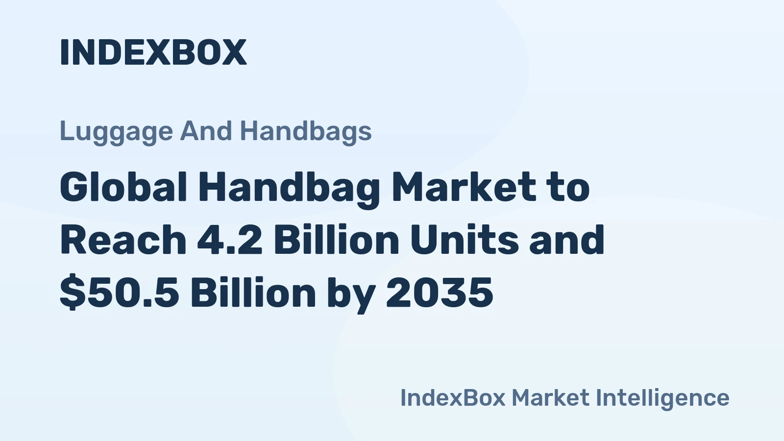 Global Handbag Market to Reach 4.2 Billion Units and $50.5 Billion by 2035