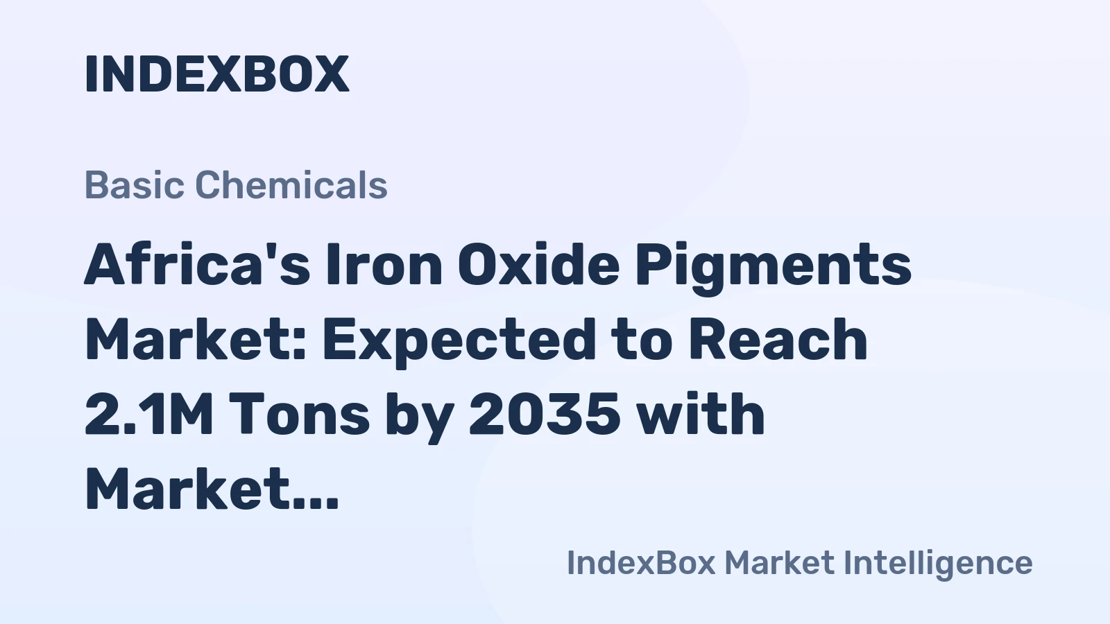 Africa's Iron Oxide Pigments Market: Expected to Reach 2.1M Tons by 2035 with Market Value of $1B