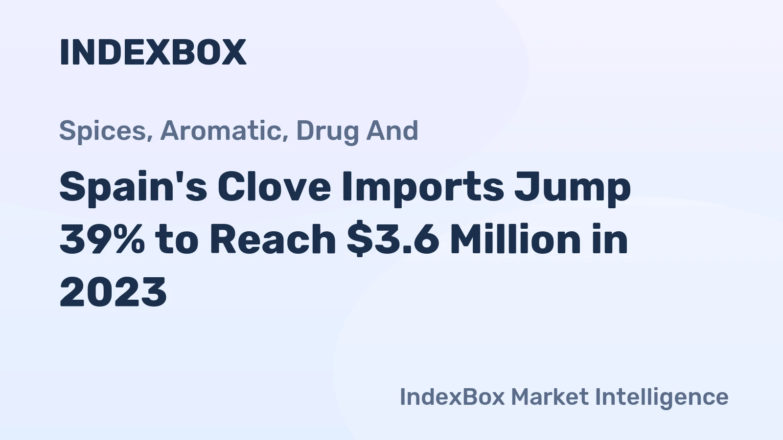 Spain's Clove Imports Jump 39% to Reach $3.6 Million in 2023