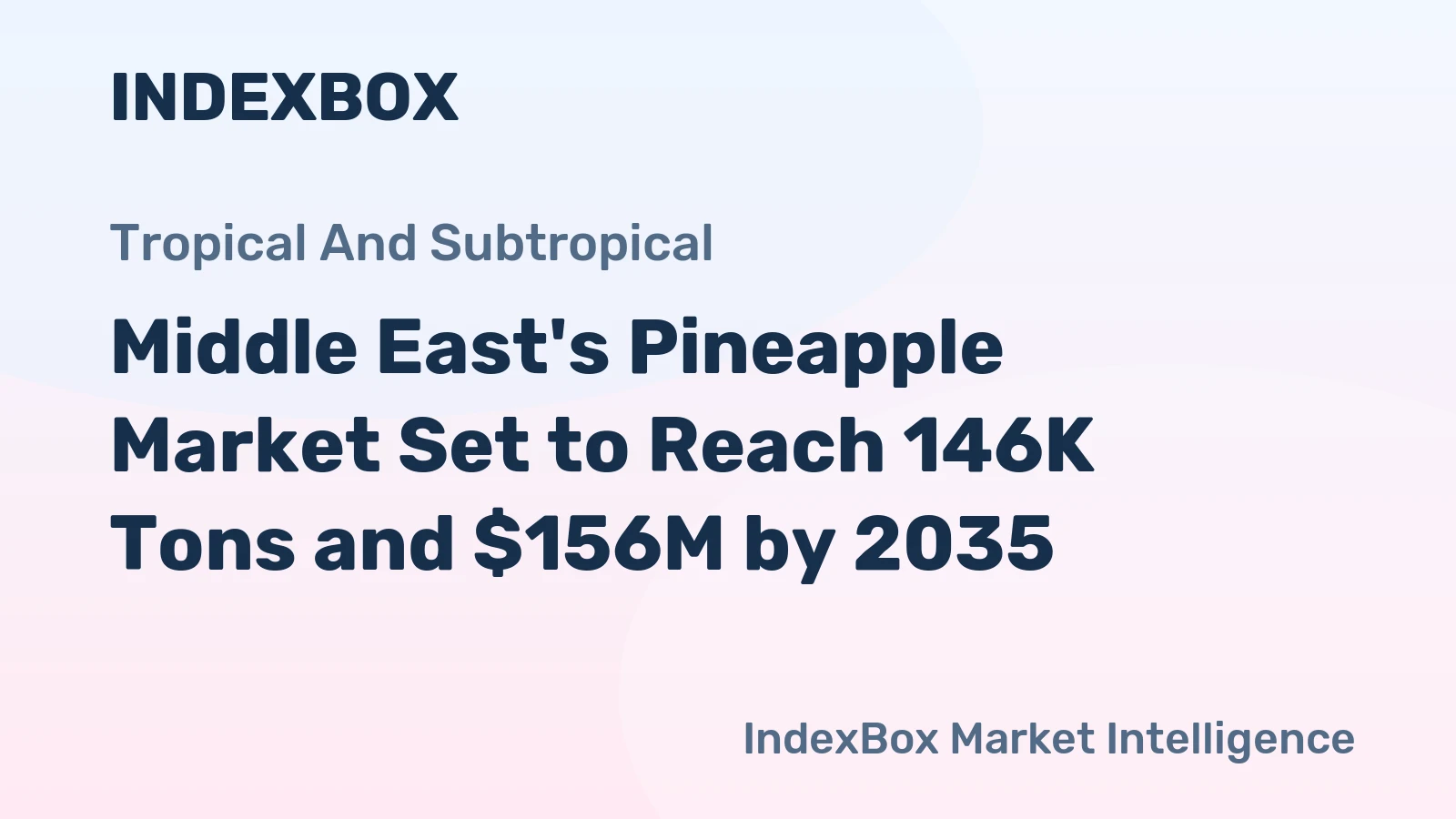 Middle East's Pineapple Market Set to Reach 146K Tons and $156M by 2035