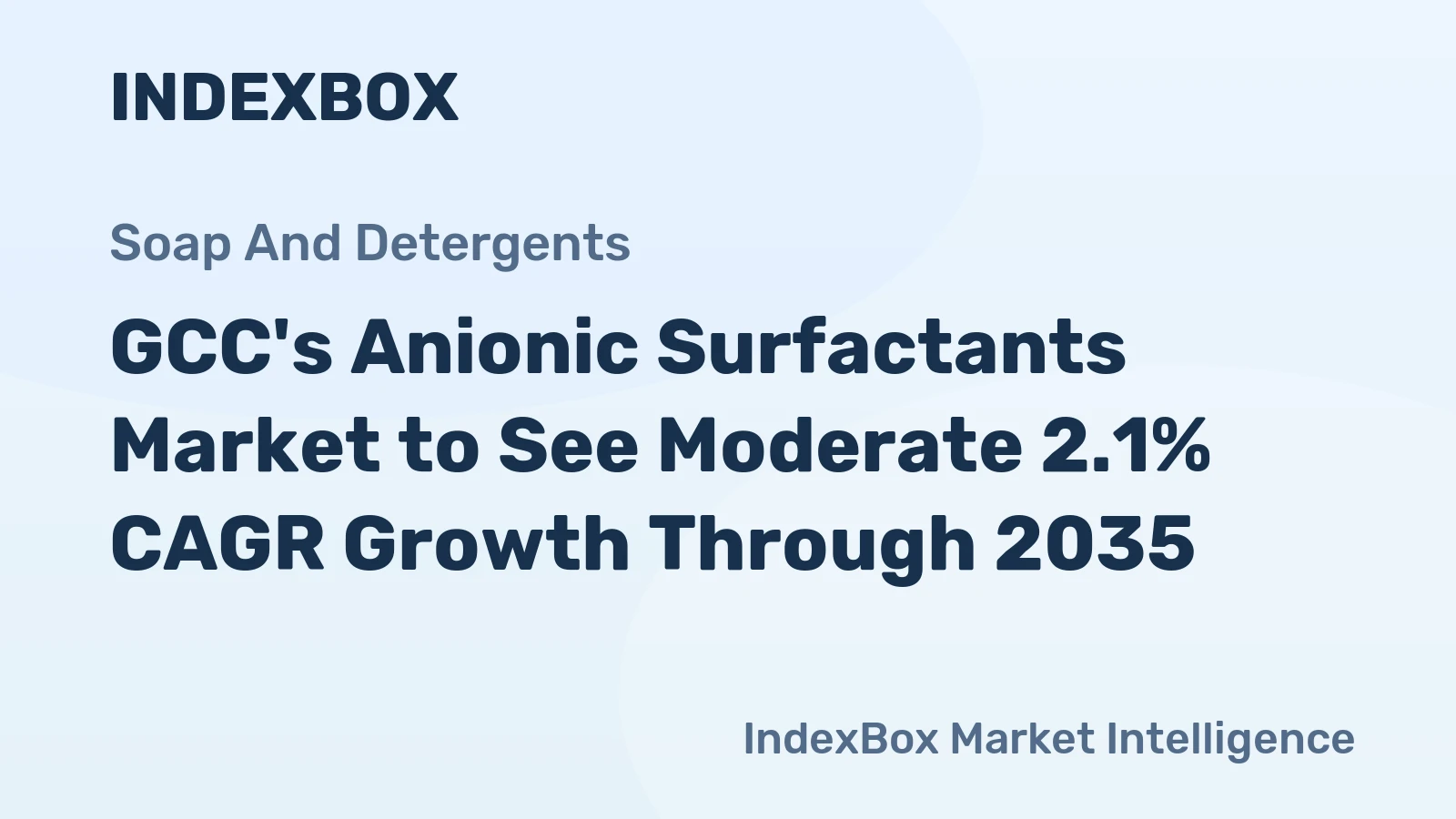 GCC's Anionic Surfactants Market to See Moderate 2.1% CAGR Growth Through 2035