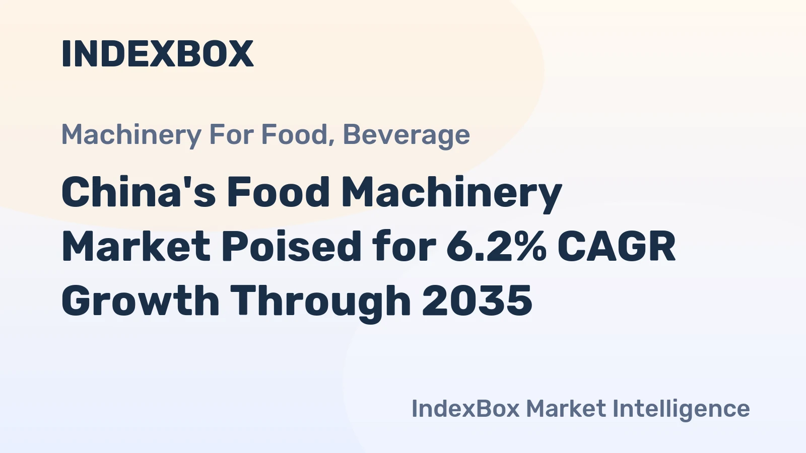 China's Food Machinery Market Poised for 6.2% CAGR Growth Through 2035