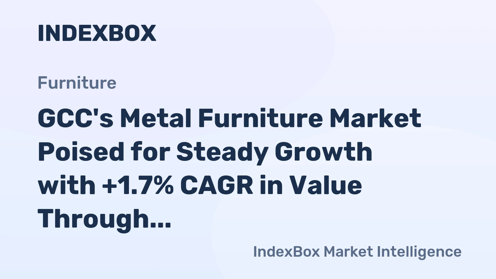 GCC's Metal Furniture Market Poised for Steady Growth with +1.7% CAGR in Value Through 2035