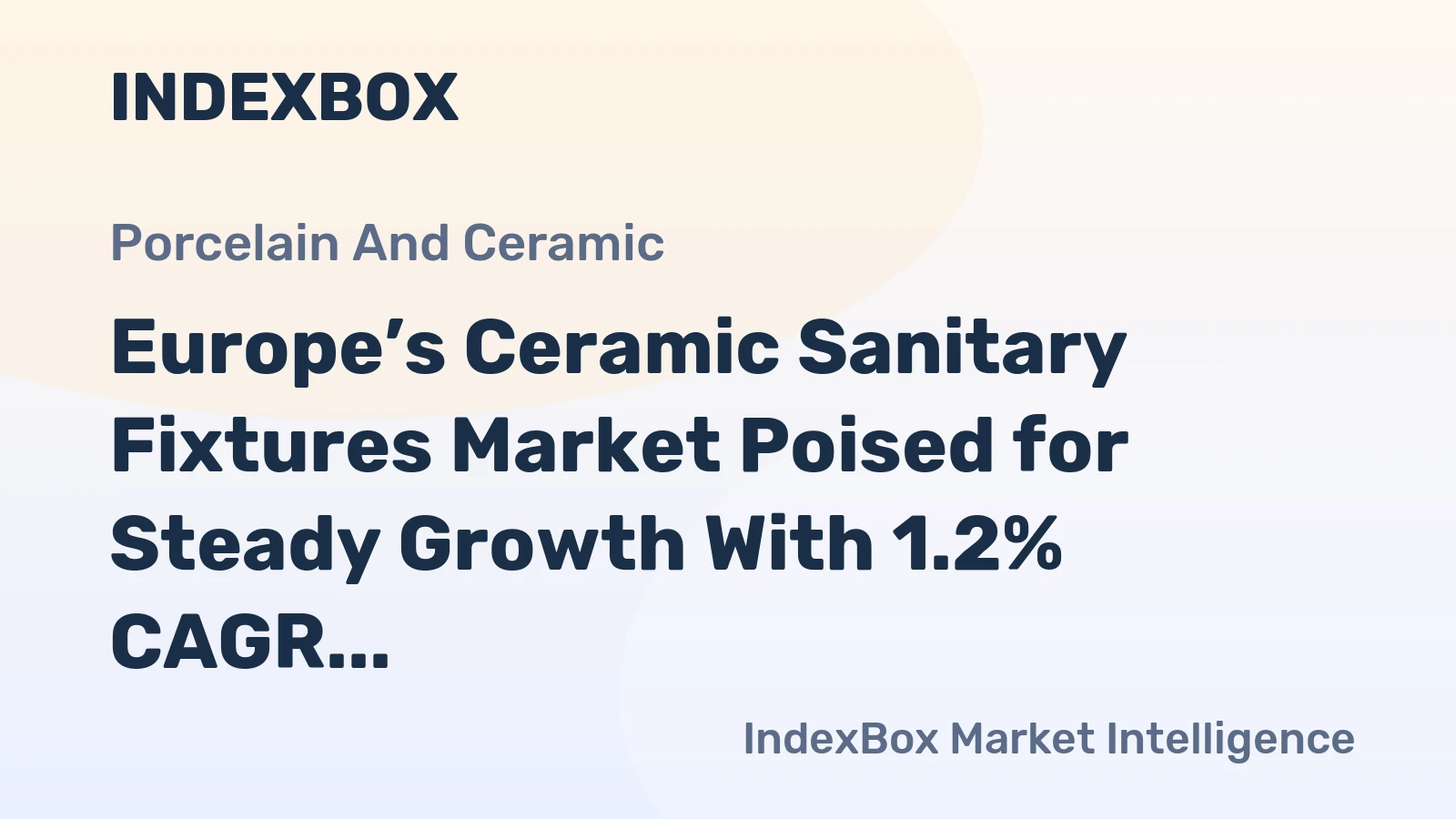 Europe’s Ceramic Sanitary Fixtures Market Poised for Steady Growth With 1.2% CAGR Through 2035