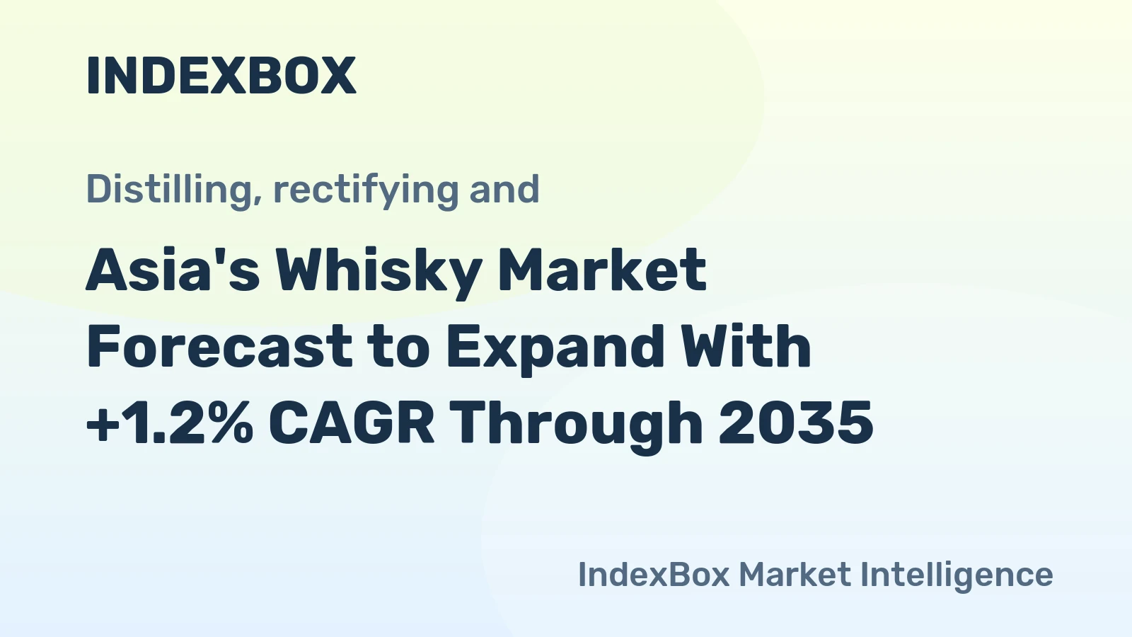Asia's Whisky Market Forecast to Expand With +1.2% CAGR Through 2035