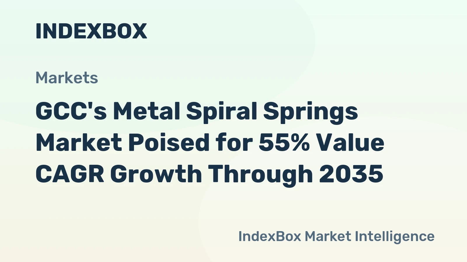 GCC's Metal Spiral Springs Market Poised for 55% Value CAGR Growth Through 2035