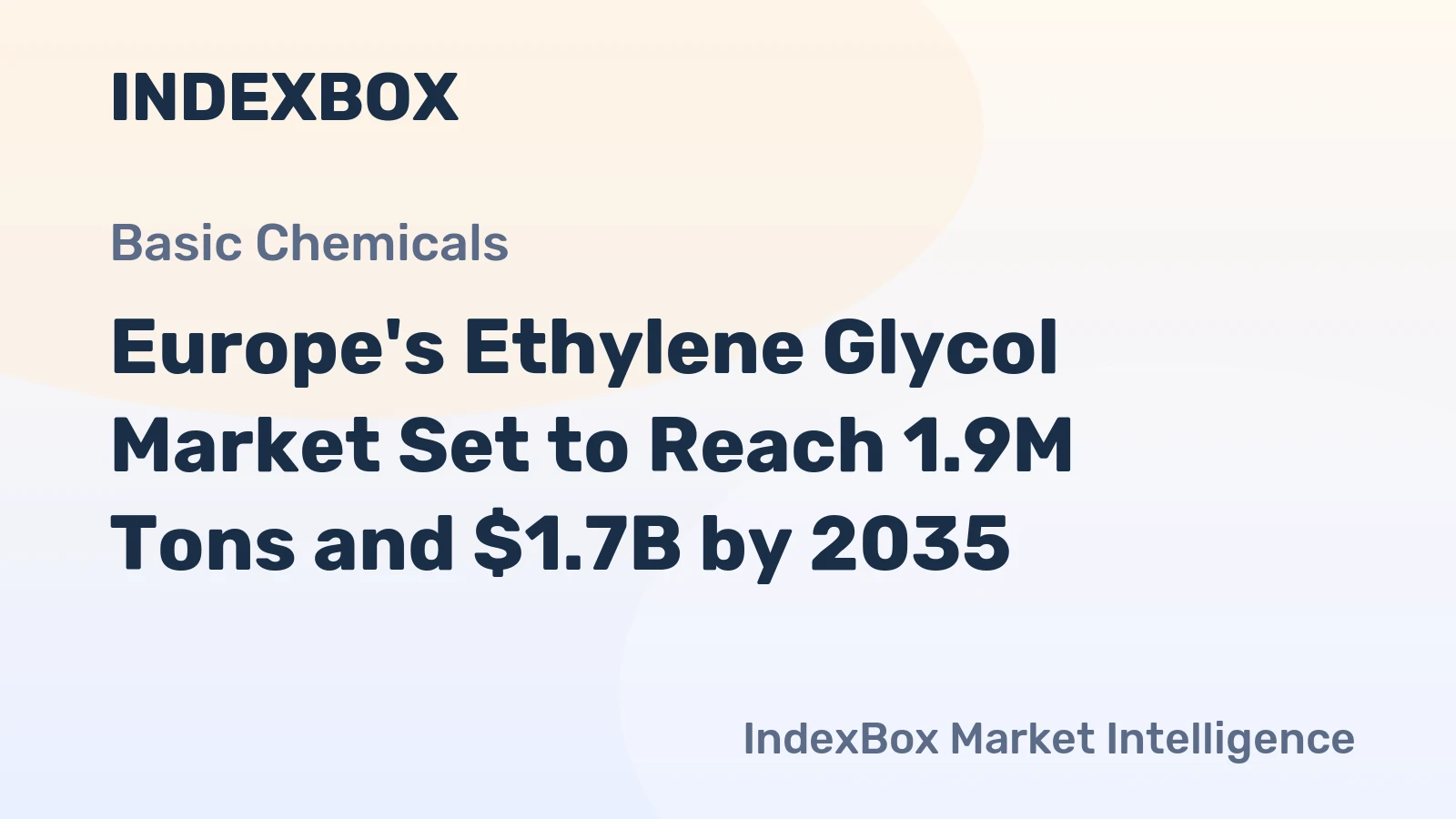 Europe's Ethylene Glycol Market Set to Reach 1.9M Tons and $1.7B by 2035
