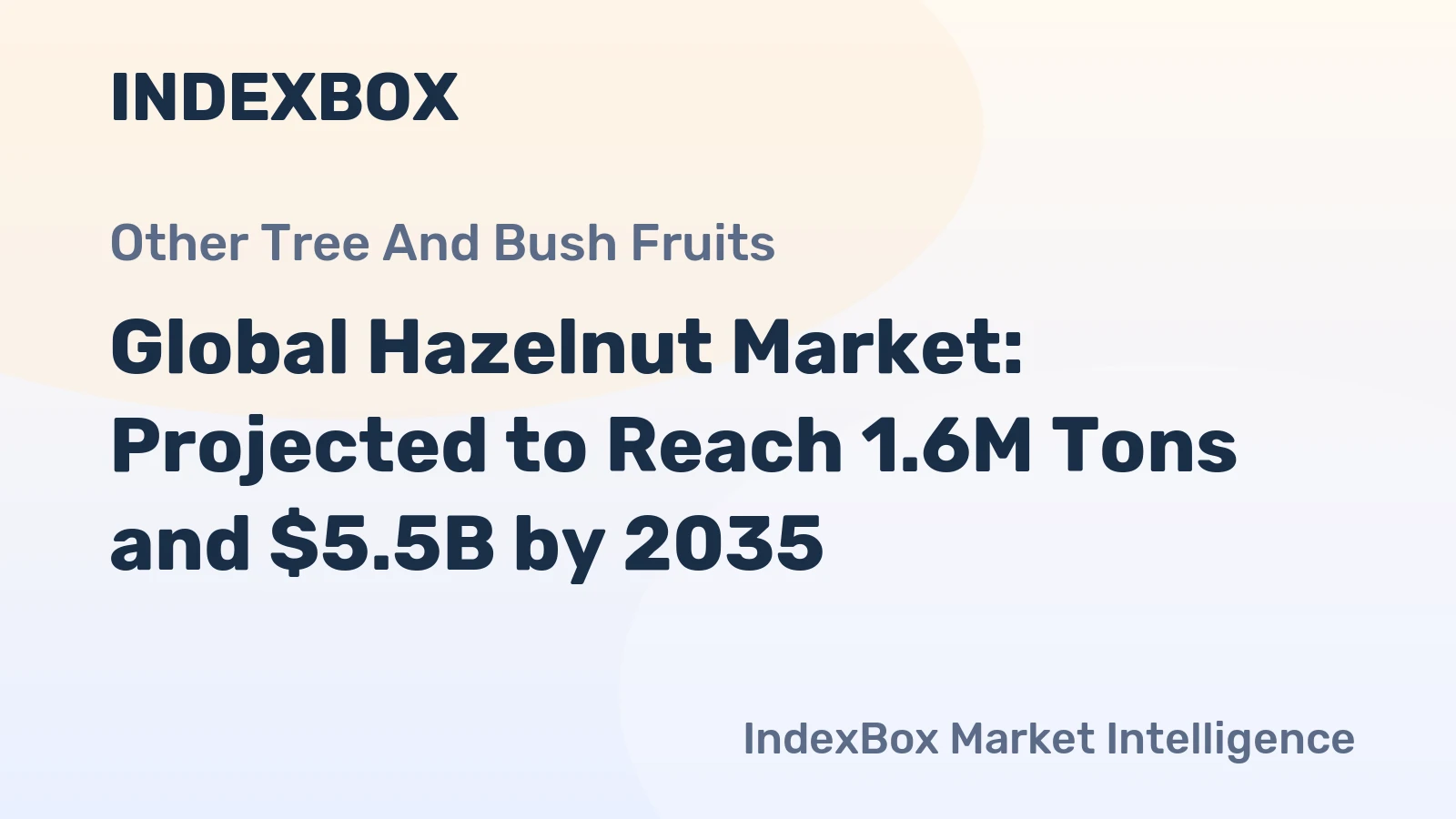 Global Hazelnut Market: Projected to Reach 1.6M Tons and $5.5B by 2035