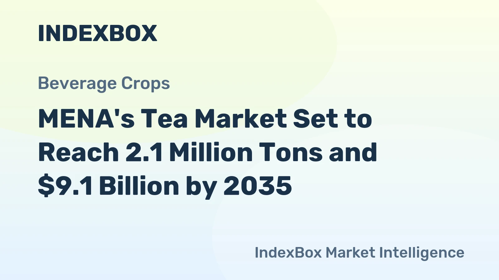 MENA's Tea Market Set to Reach 2.1 Million Tons and $9.1 Billion by 2035