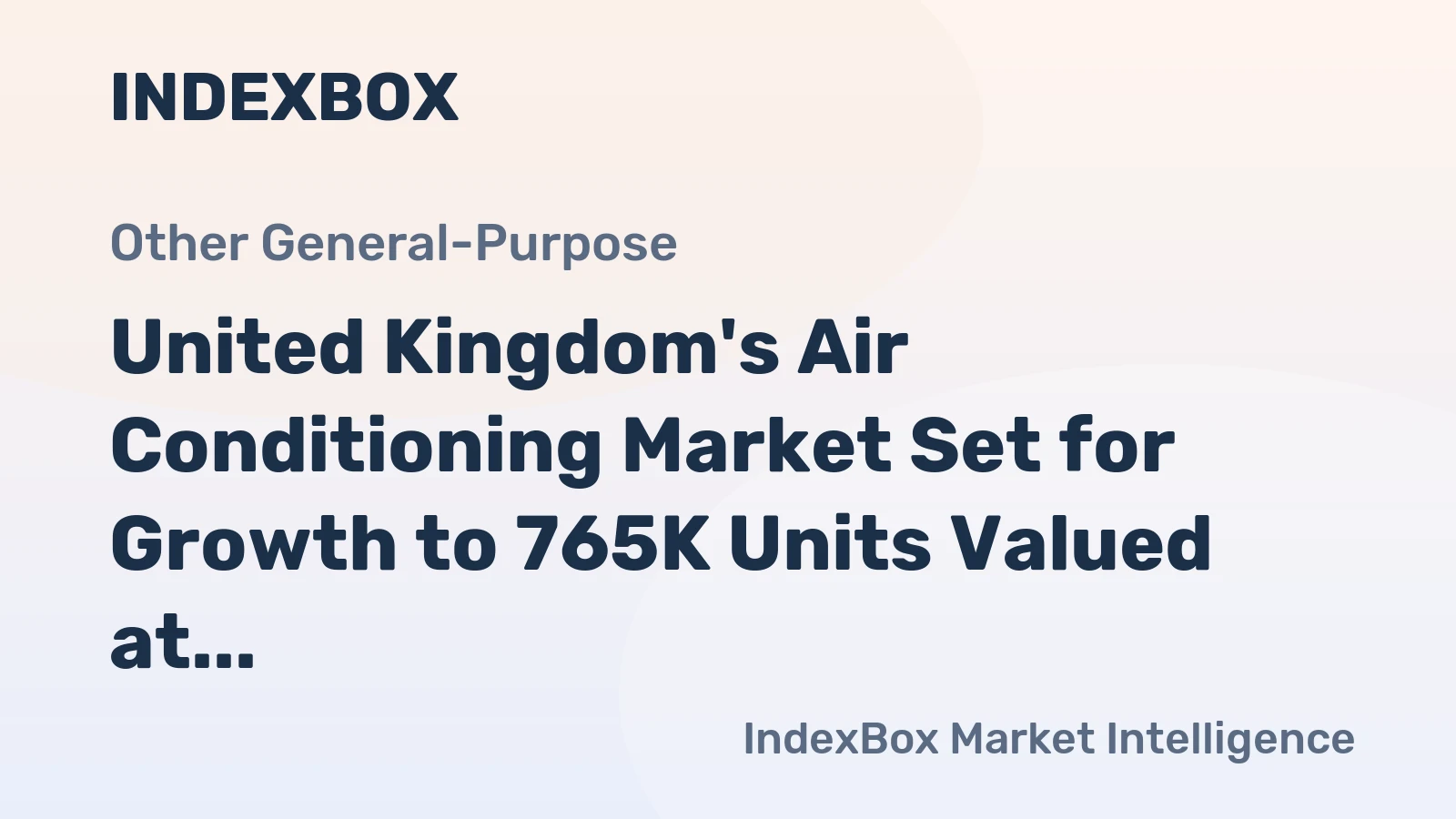 United Kingdom's Air Conditioning Market Set for Growth to 765K Units Valued at $243M