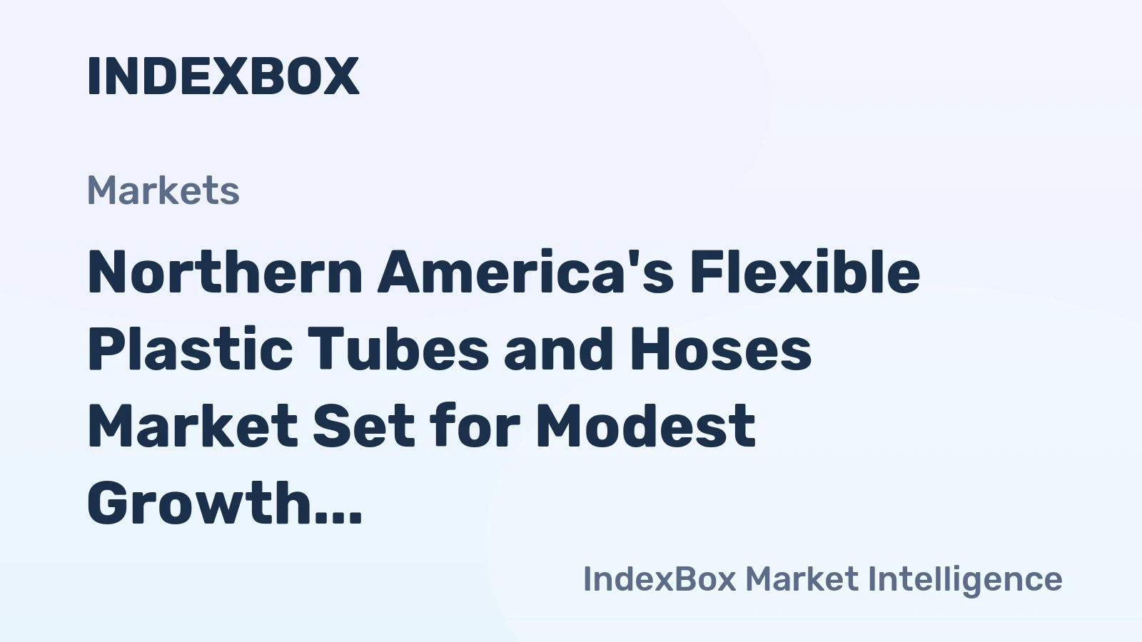 Northern America's Flexible Plastic Tubes and Hoses Market Set for Modest Growth to $2.9B