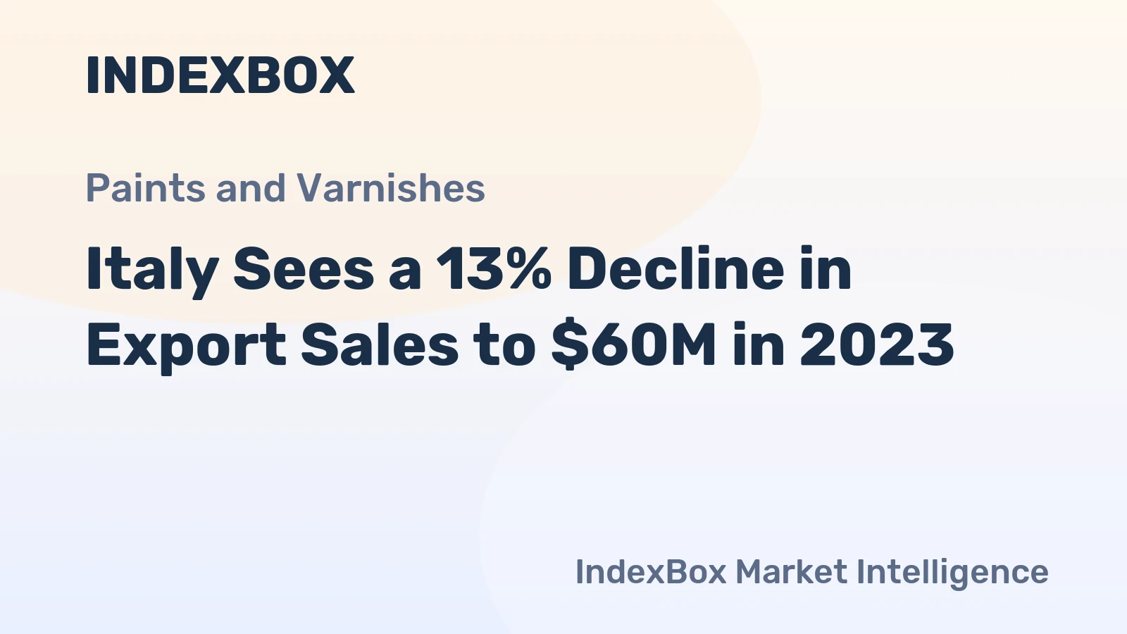 Italy Sees a 13% Decline in Export Sales to $60M in 2023