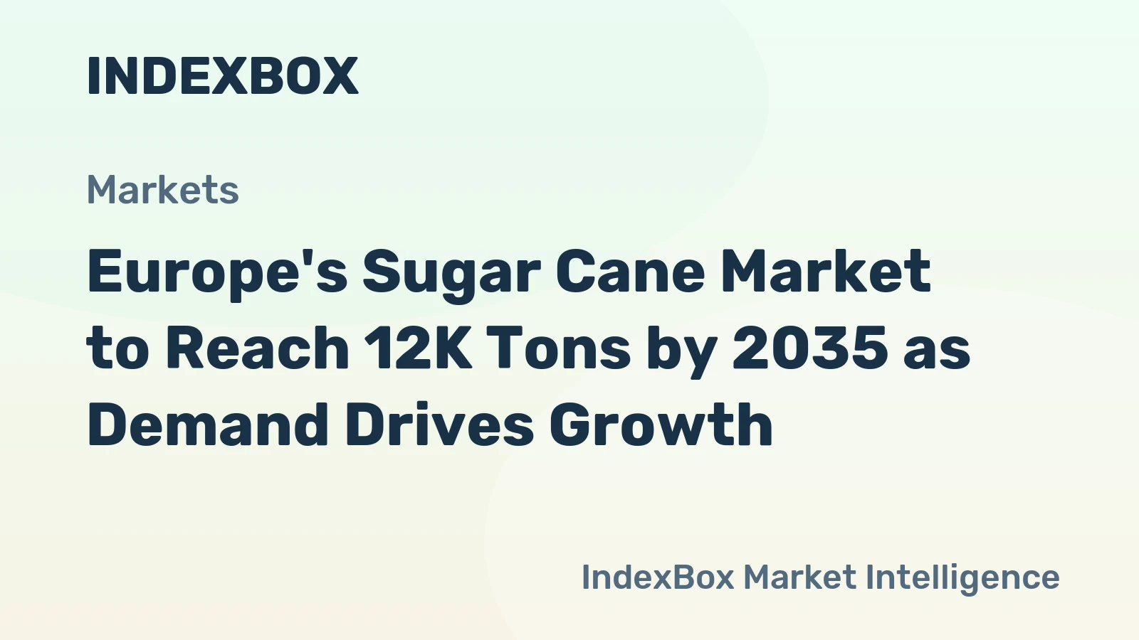 Europe's Sugar Cane Market to Reach 12K Tons by 2035 as Demand Drives Growth