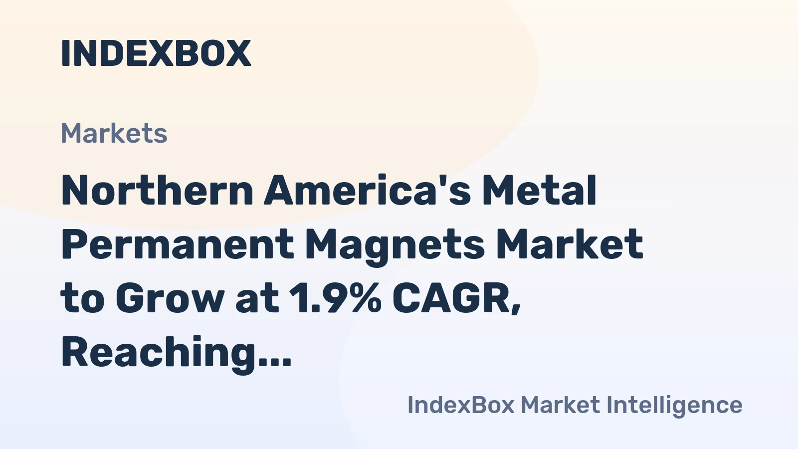 Northern America's Metal Permanent Magnets Market to Grow at 1.9% CAGR, Reaching 65K Tons by 2035