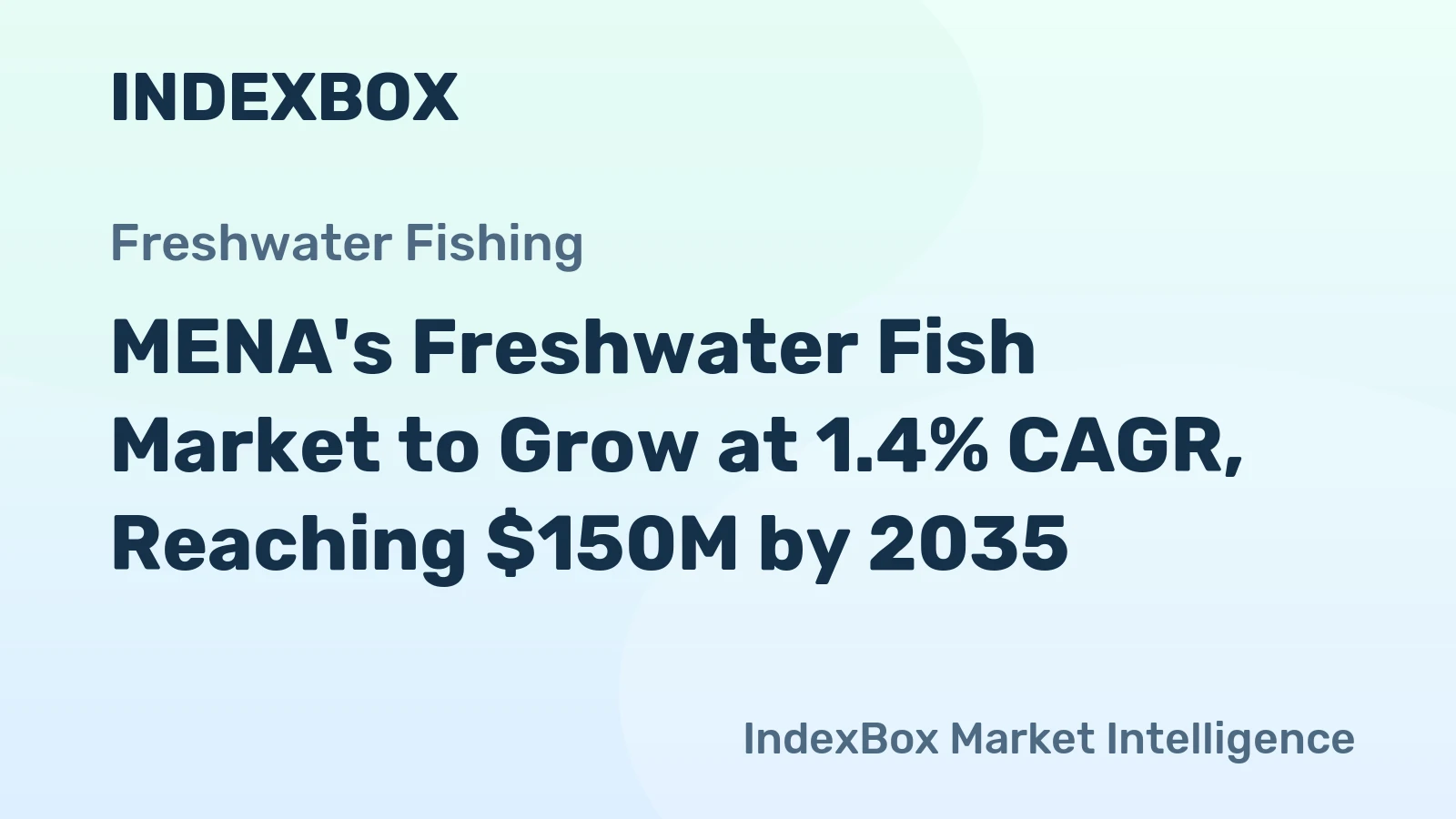 MENA's Freshwater Fish Market to Grow at 1.4% CAGR, Reaching $150M by 2035