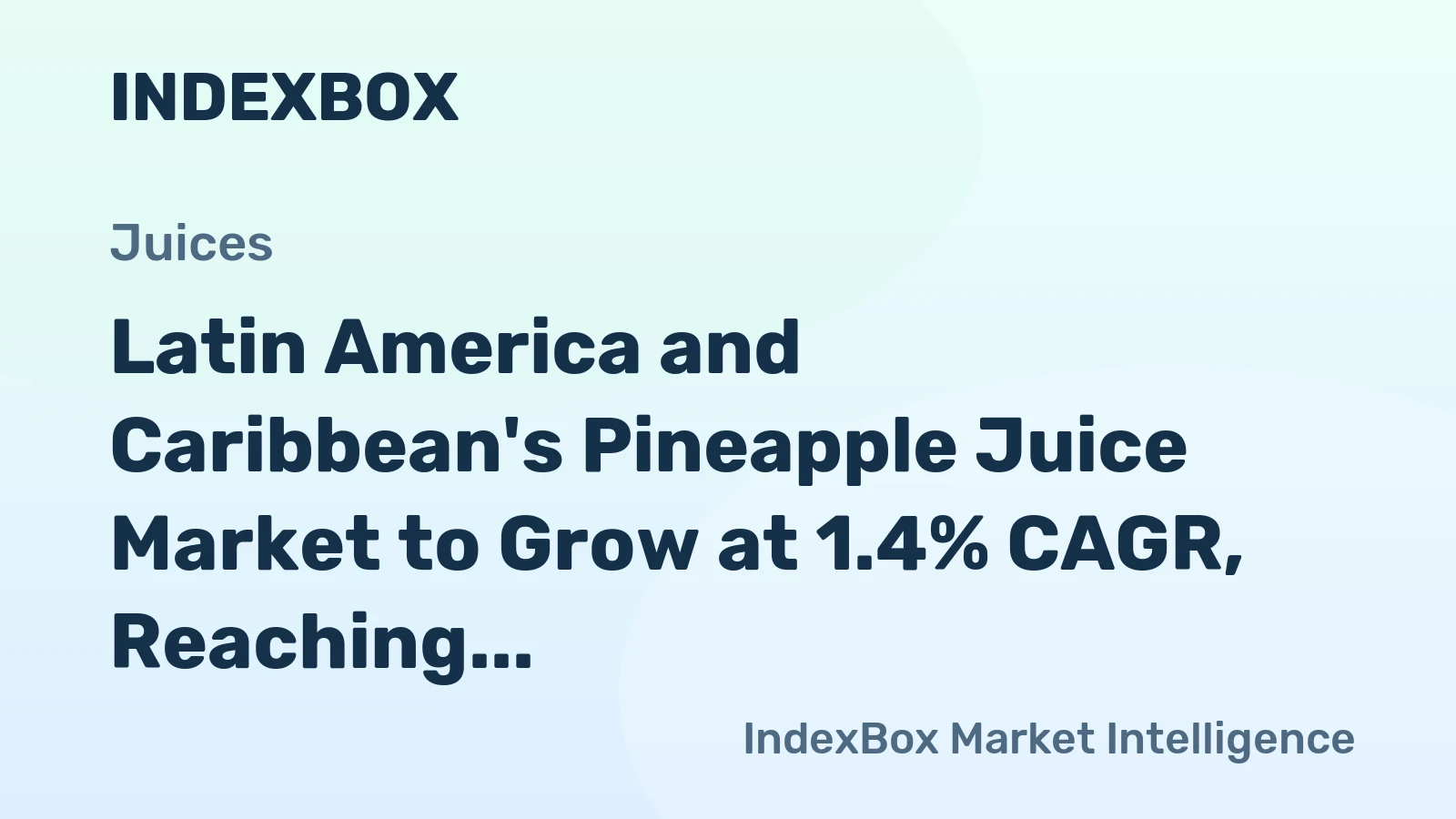 Latin America and Caribbean's Pineapple Juice Market to Grow at 1.4% CAGR, Reaching 145K Tons by 2035