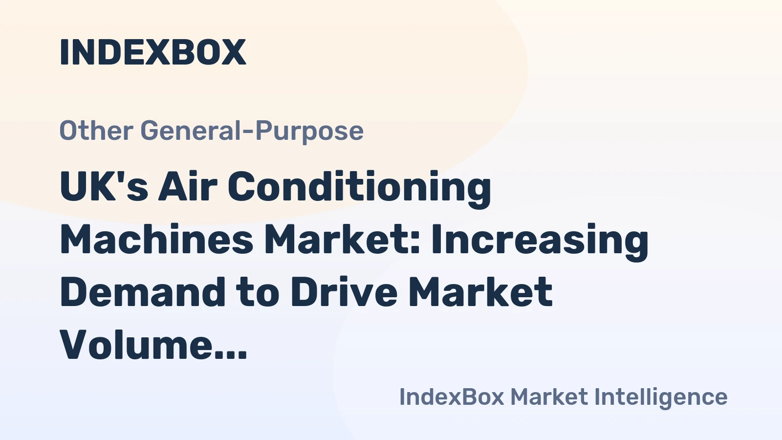 UK's Air Conditioning Machines Market: Increasing Demand to Drive Market Volume to 1.7M Units and Market Value to $1.4B by 2035