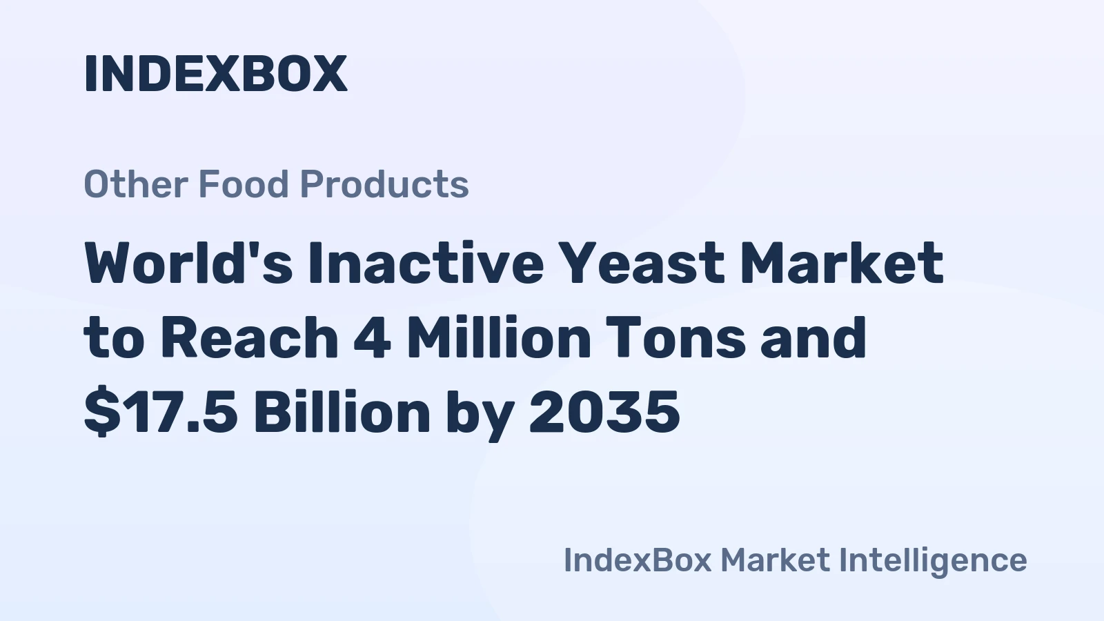 World's Inactive Yeast Market to Reach 4 Million Tons and $17.5 Billion by 2035
