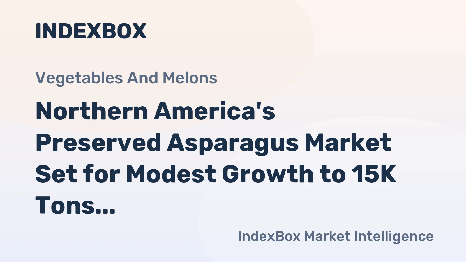 Northern America's Preserved Asparagus Market Set for Modest Growth to 15K Tons by 2035