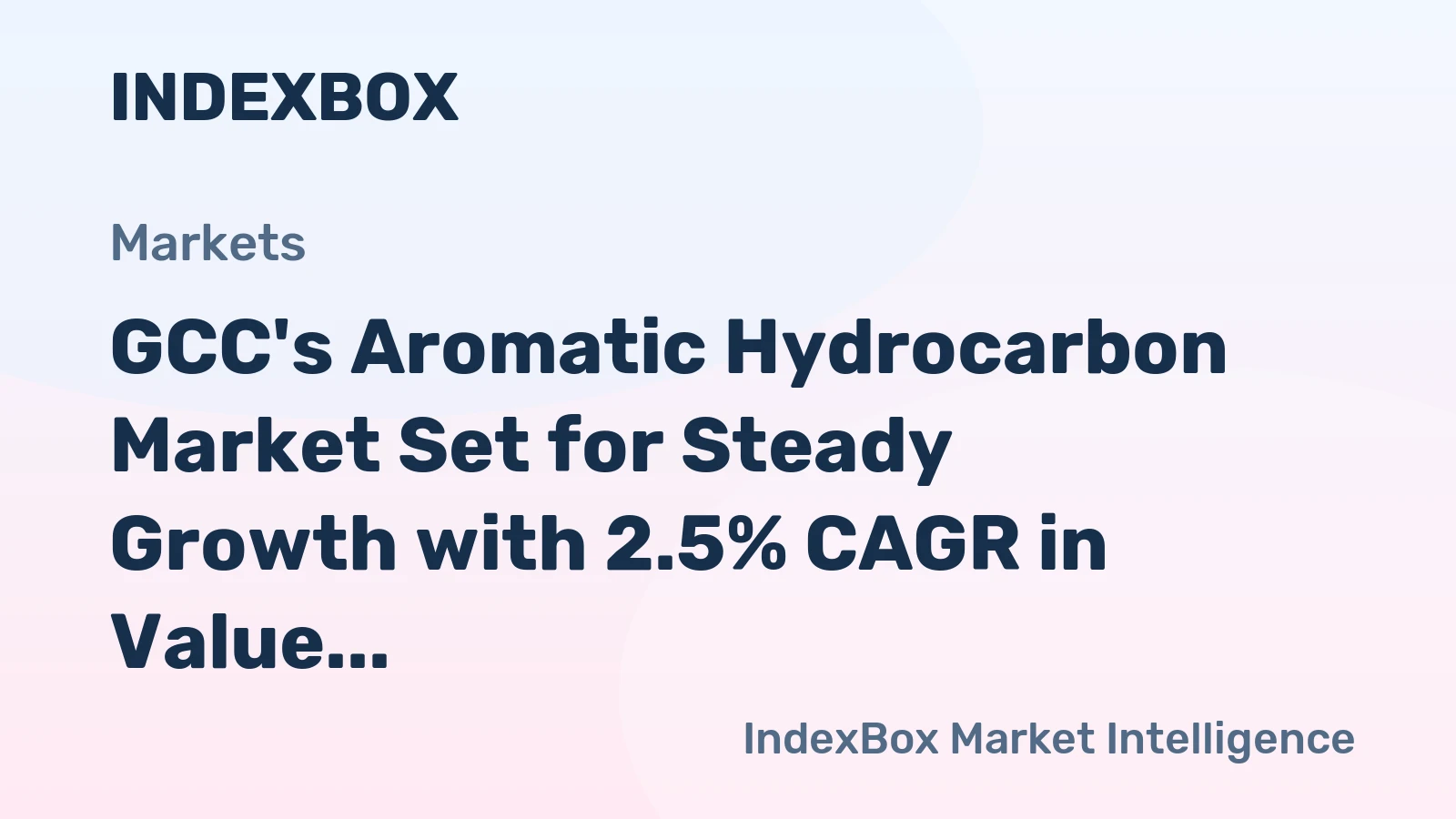 GCC's Aromatic Hydrocarbon Market Set for Steady Growth with 2.5% CAGR in Value Through 2035