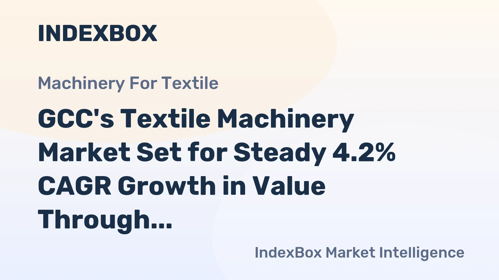 GCC's Textile Machinery Market Set for Steady 4.2% CAGR Growth in Value Through 2035
