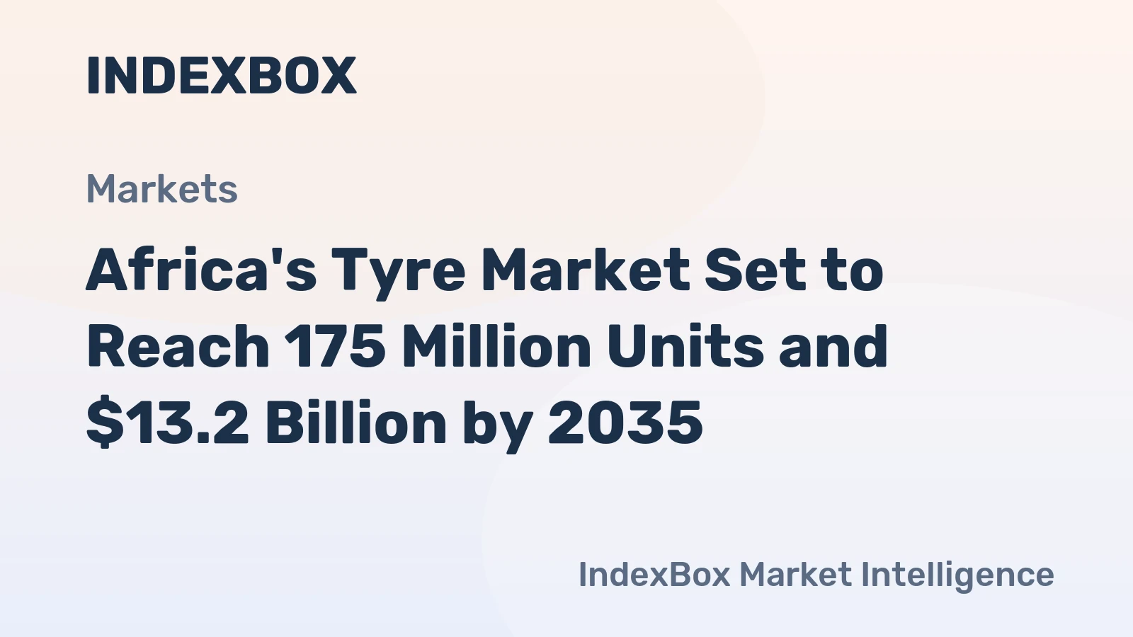 Africa's Tyre Market Set to Reach 175 Million Units and $13.2 Billion by 2035