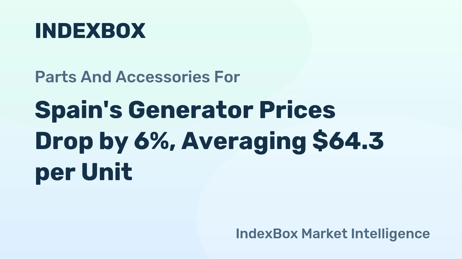 Spain's Generator Prices Drop by 6%, Averaging $64.3 per Unit